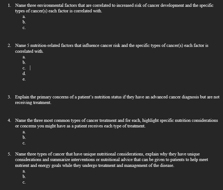 Solved Name three environmental factors that are correlated | Chegg.com