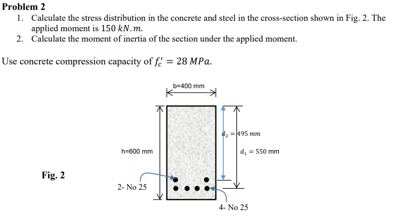 Solved Problem 2 1. Calculate the stress distribution in the | Chegg.com