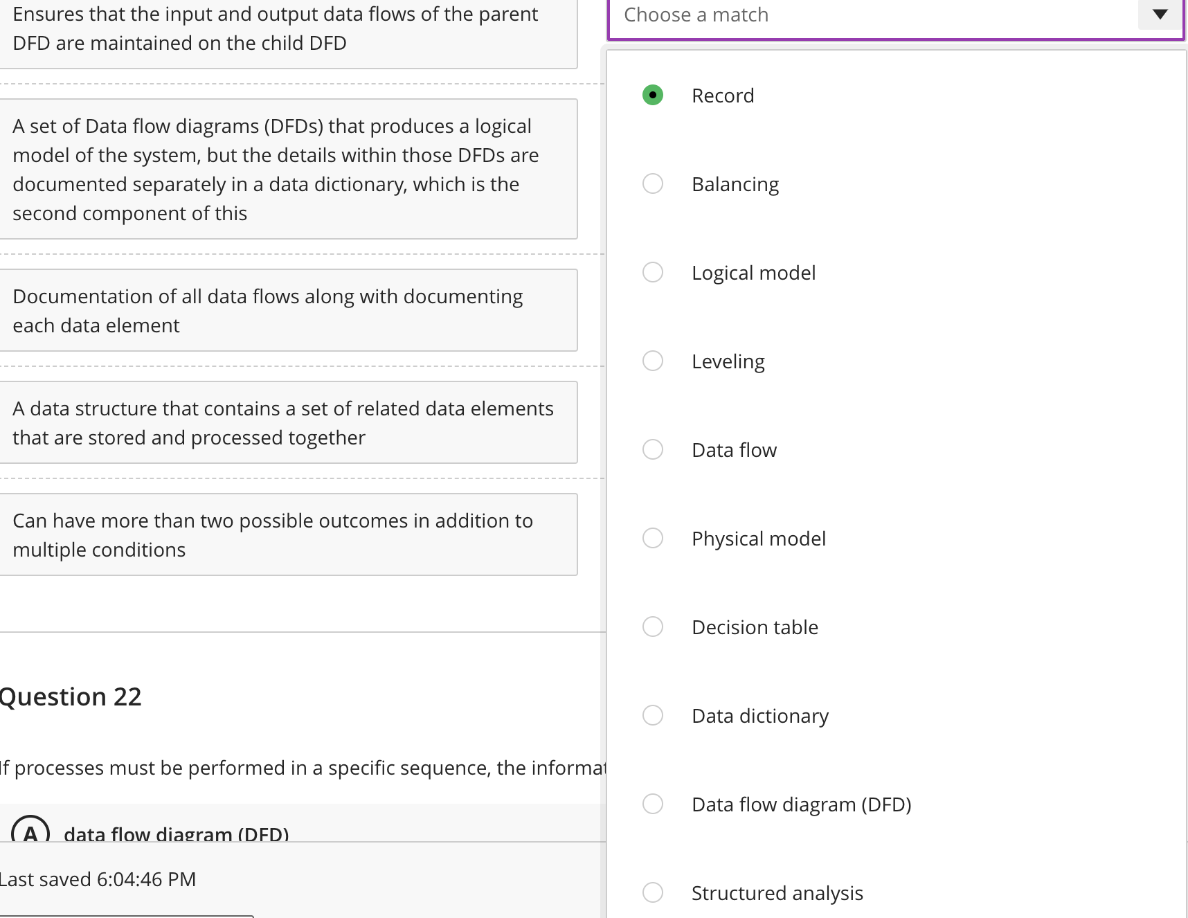 Solved Prompts Submitted Answers Record Balancing Logical | Chegg.com