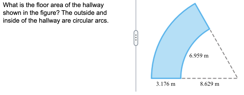 Solved What is the floor area of the hallway shown in the | Chegg.com