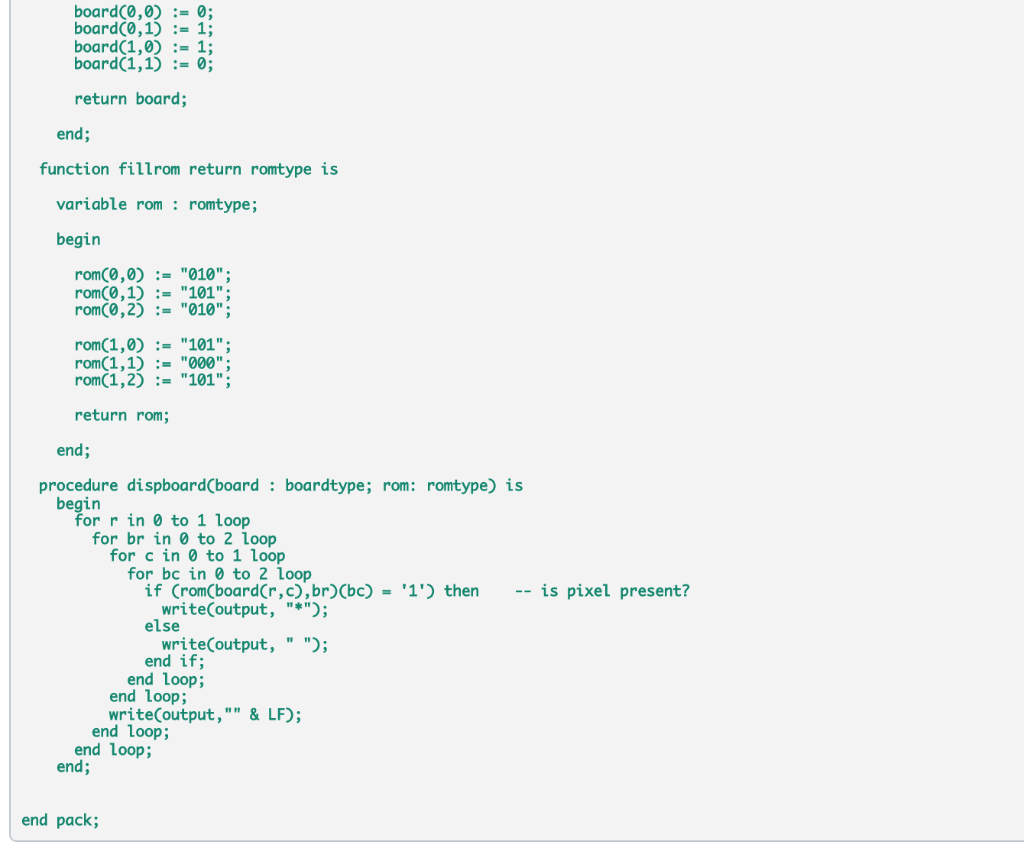 The following VHDL module "five" compiles and runs | Chegg.com