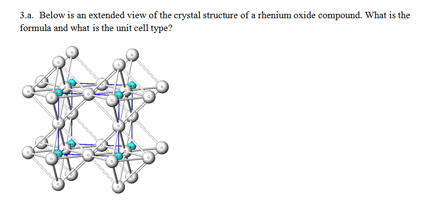 Solved 3.a. Below is an extended view of the crystal | Chegg.com