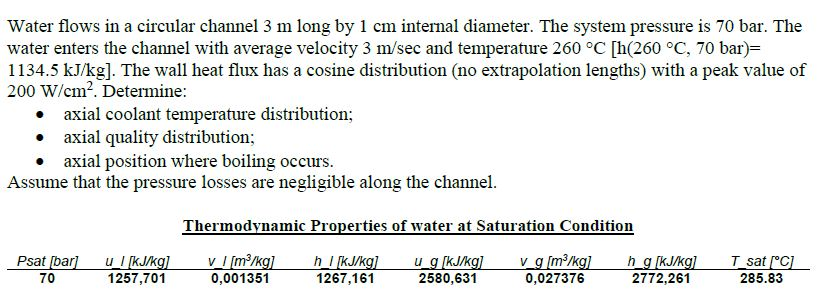 Water flows in a circular channel 3 m long by 1 cm | Chegg.com