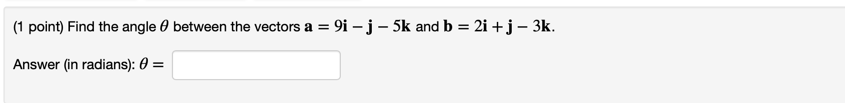 Solved (1 point) Find two vectors Vị and v2 whose sum is (0, | Chegg.com