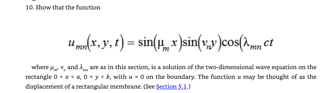 10. Show that the function | Chegg.com