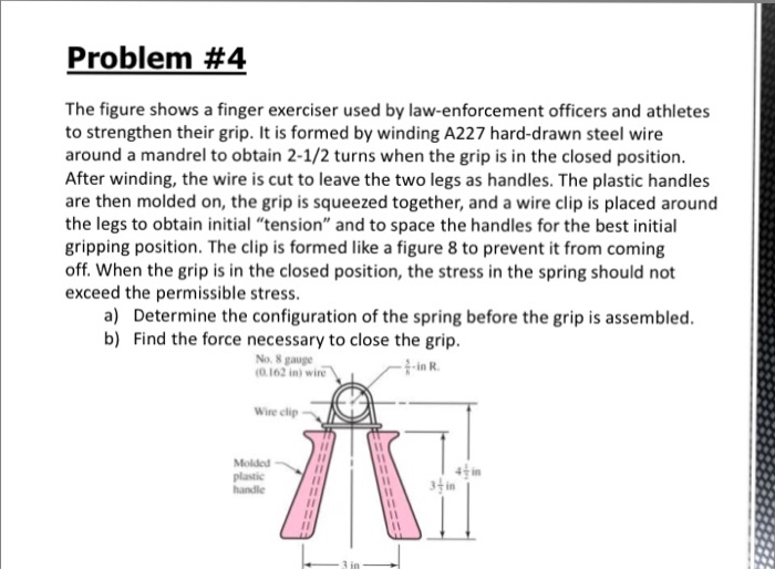 Solved The figure shows a finger exerciser used by | Chegg.com
