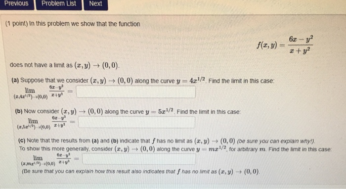 Solved Previous Problem Listnext 1 Point In This Problem 7641