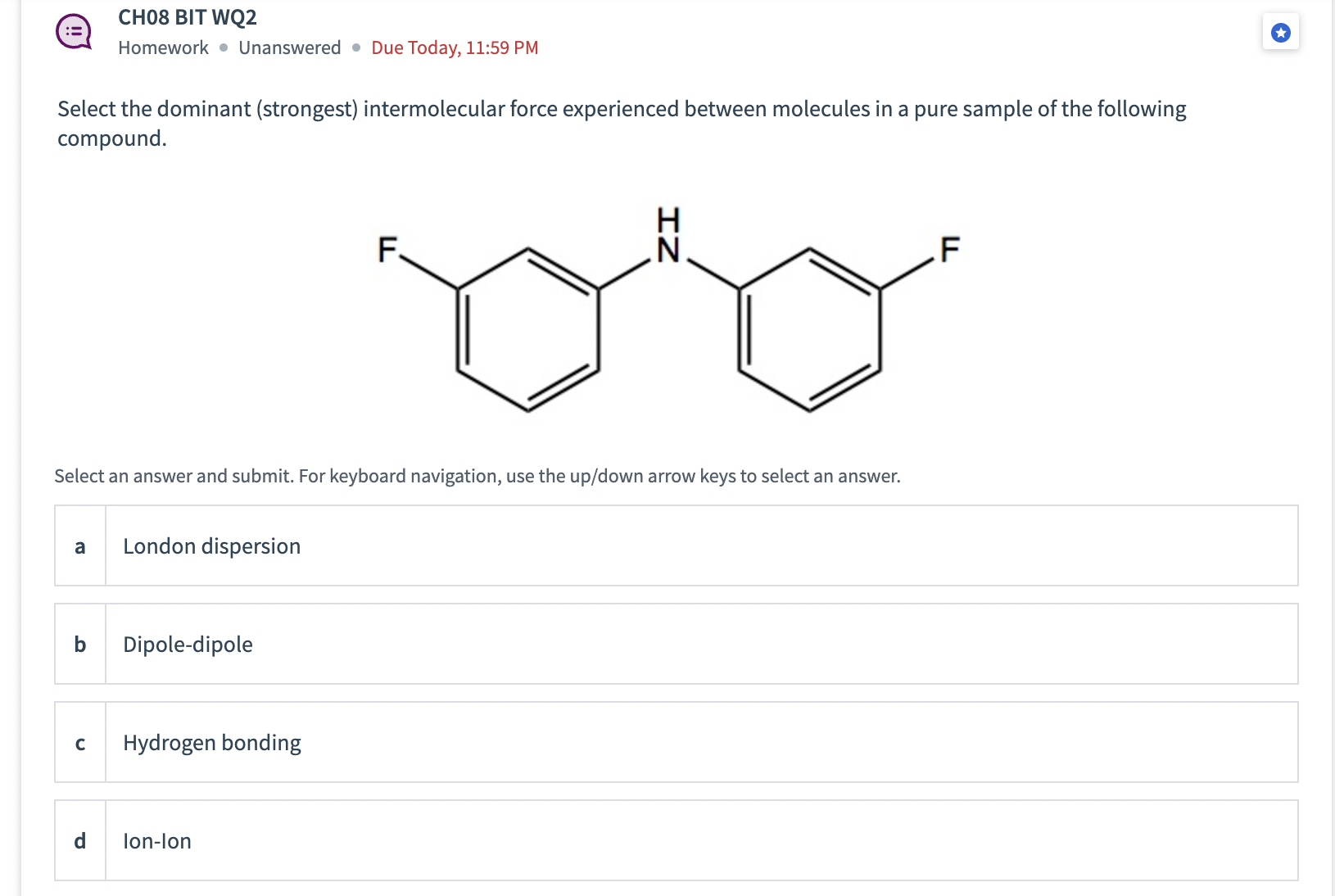 Solved CH08 BIT WQ2 Homework ⋅ Unanswered ⋅ Due Today, 11:59 | Chegg.com
