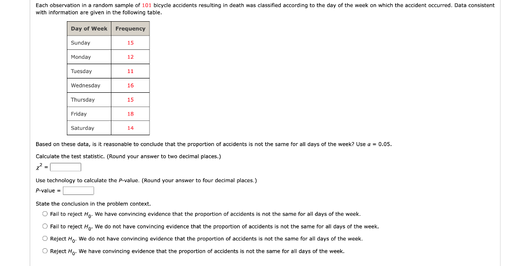 Solved Based on these data, is it reasonable to conclude | Chegg.com