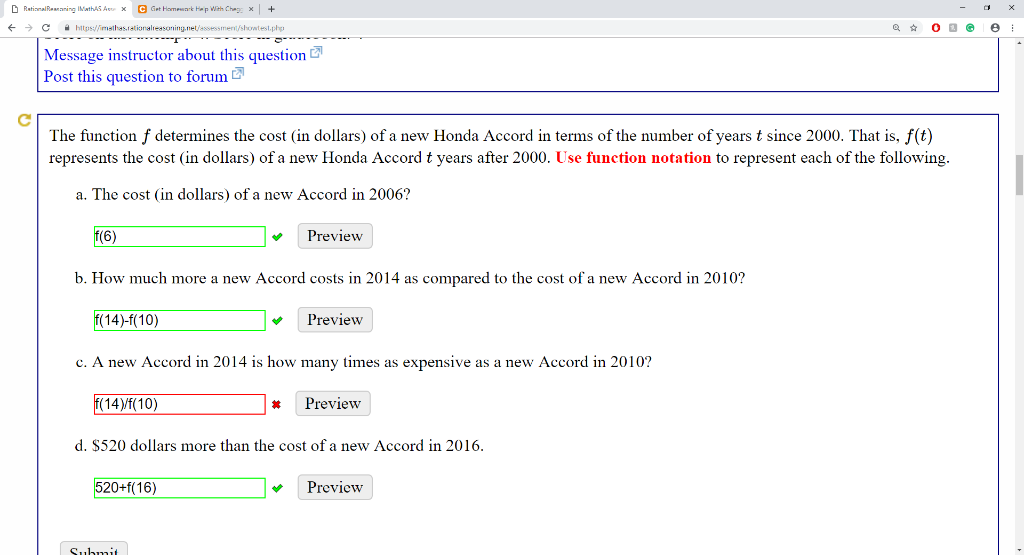 Solved I know how to do this problem but the website says | Chegg.com