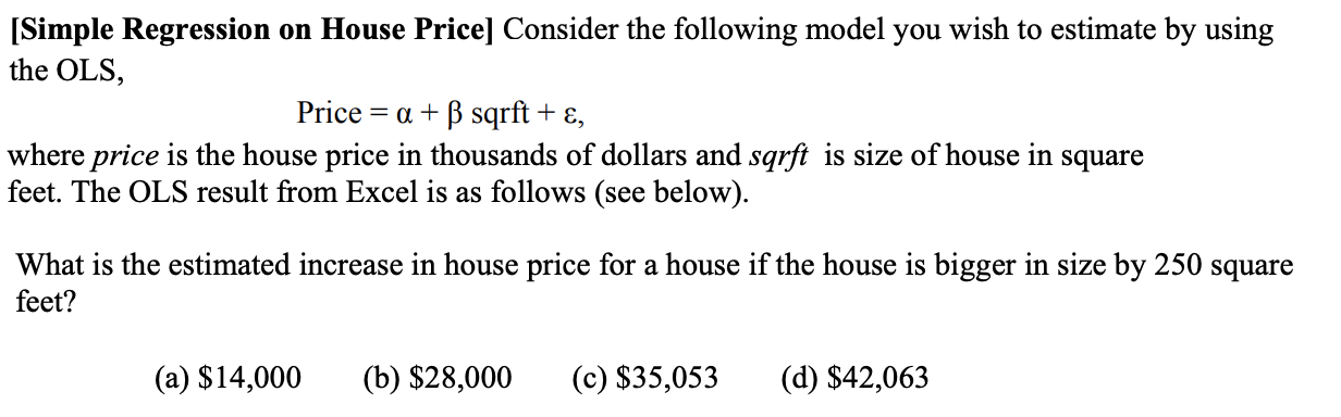 Solved SUMMARY OUTPUT Regression Statistics Multiple R | Chegg.com