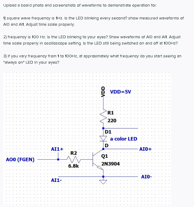 Solved Build and test the NPN LED switching circuit below. | Chegg.com