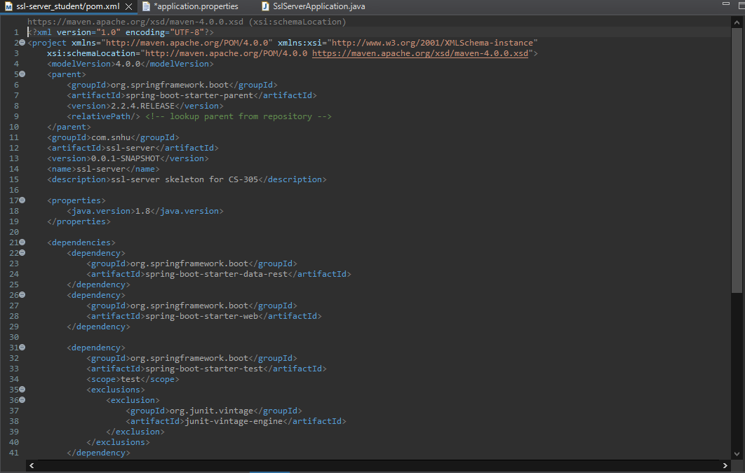 Solved \r\n\r\n\r\n\r\n\r\npackage com.snhu.sslserver; | Chegg.com