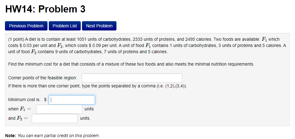 Solved HW14: Problem 3 Previous Problem Problem List Next | Chegg.com