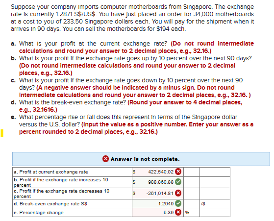 Solved Suppose your company Imports computer motherboards | Chegg.com