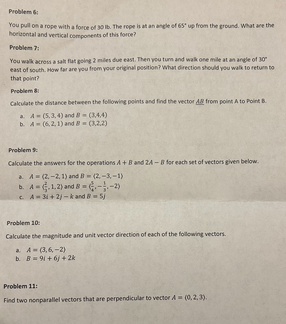 Solved Problem 10:Calculate the magnitude and unit vector | Chegg.com