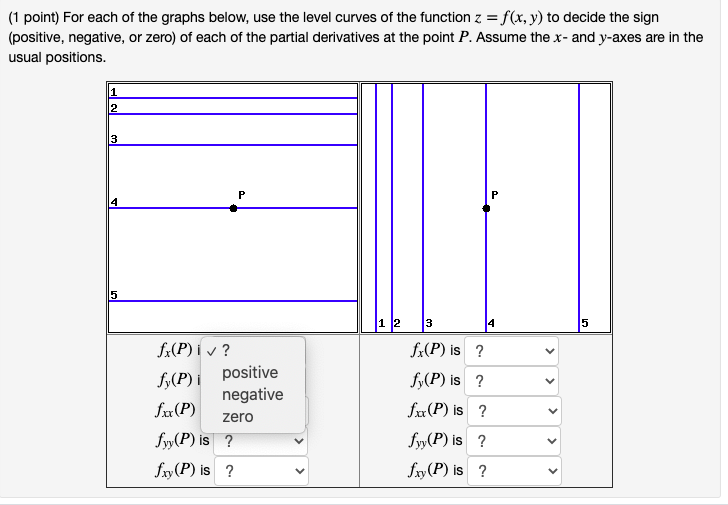 Solved (1 point) Calculate all four second-order partial | Chegg.com