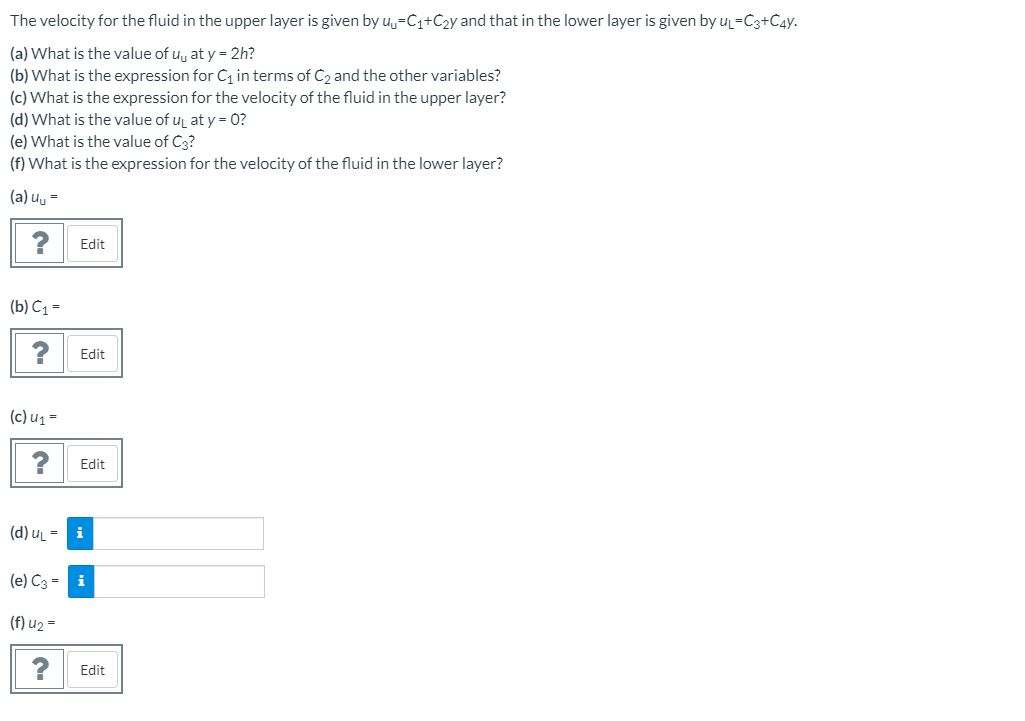 Solved Two immiscible, incompressible, viscous fluids having | Chegg.com