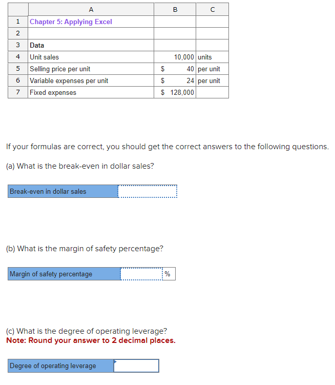 Solved Using the degree of operating leverage and without | Chegg.com