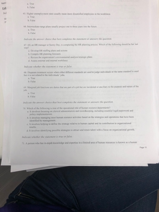 Solved Indicate whether the statement is true or false 1. | Chegg.com