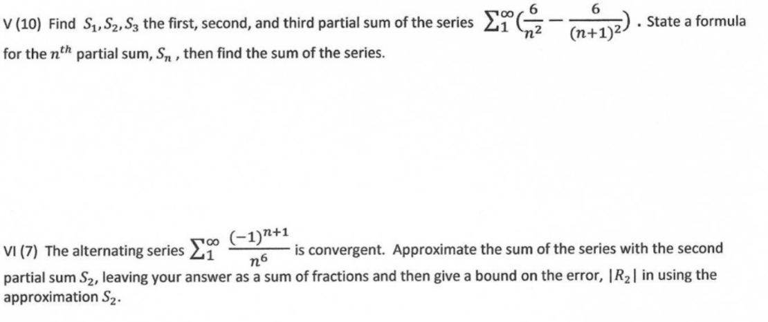 Solved 6 V (10) Find S,S2,S3 the first, second, and third | Chegg.com