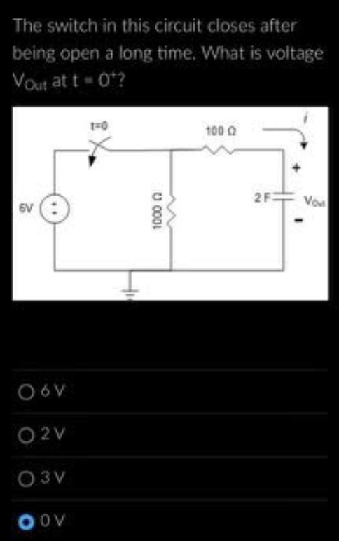 Solved The switch in this circuit closes after being open a | Chegg.com