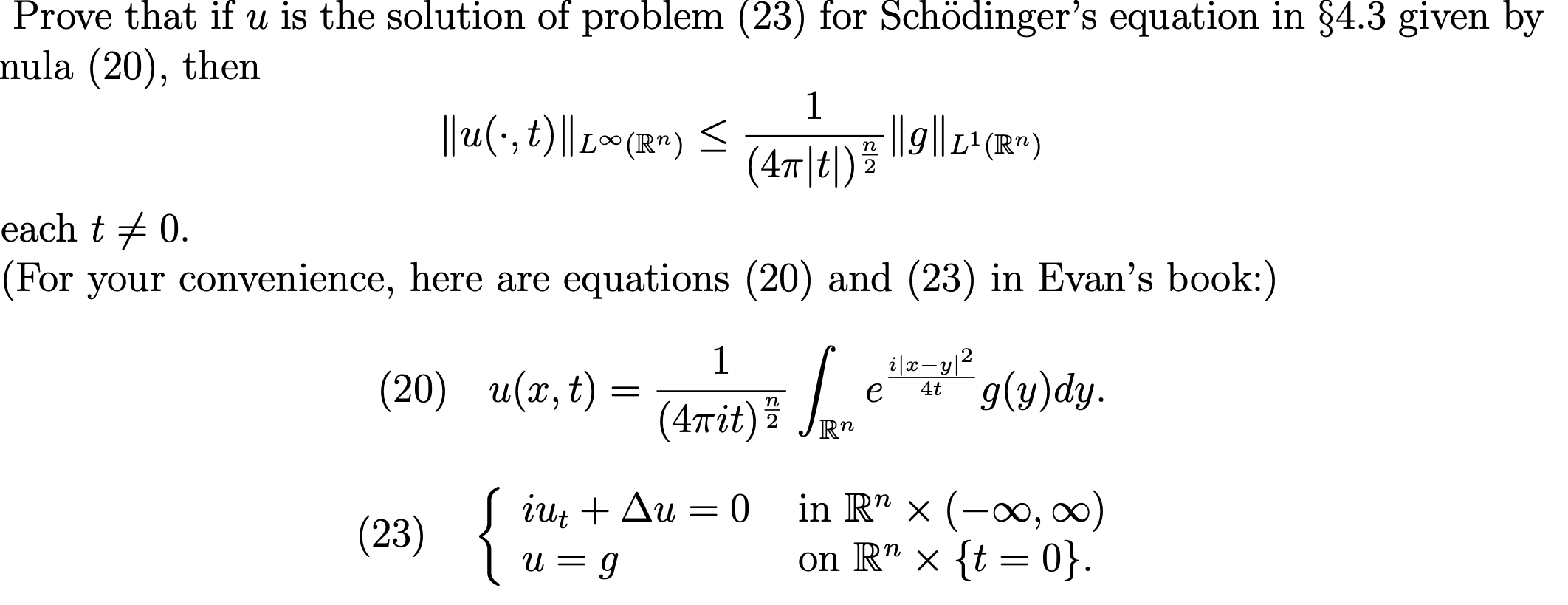 Solved Prove that if u is the solution of problem (23) for | Chegg.com
