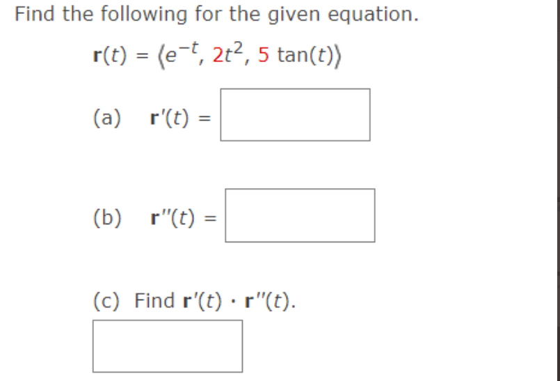 Solved Find the following for the given equation. | Chegg.com