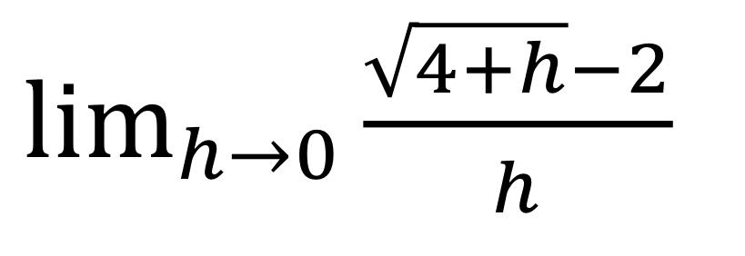 Solved limh→0h4+h−2 | Chegg.com