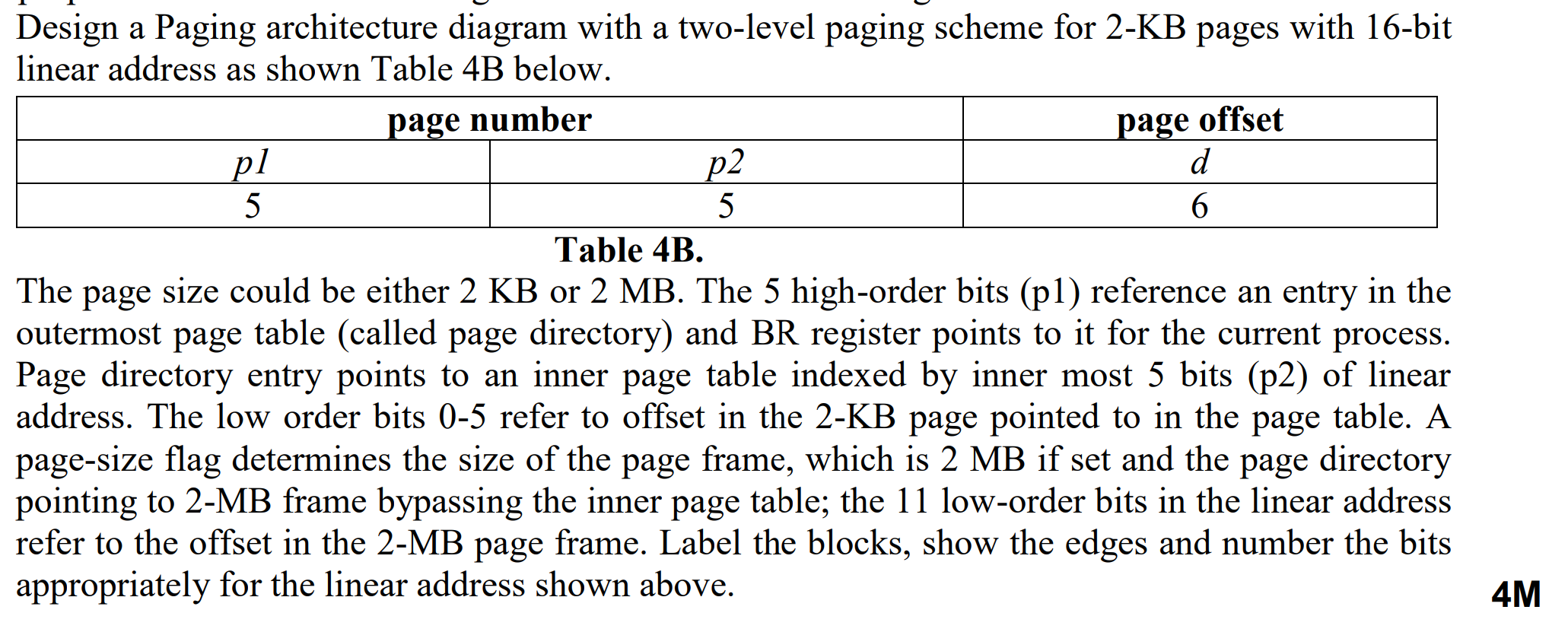 Design a Paging architecture diagram with a two-level | Chegg.com Design a Paging architecture diagram with a two-level | Chegg.com