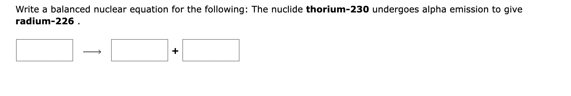 Solved Write a balanced nuclear equation for the following: | Chegg.com