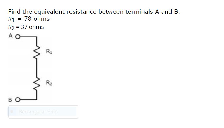 Solved Find the equivalent resistance between terminals A | Chegg.com