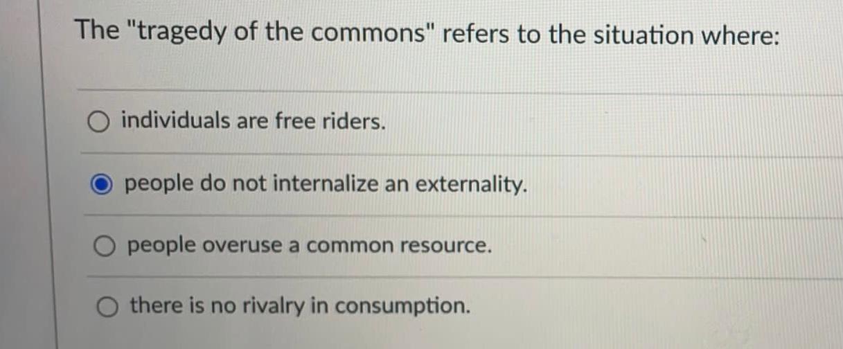 Solved Which of the following is the best example of a | Chegg.com