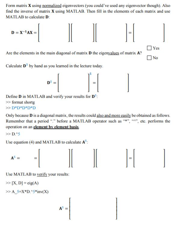 Solved 2. Diagonalizing a matrix For A, find and then use | Chegg.com