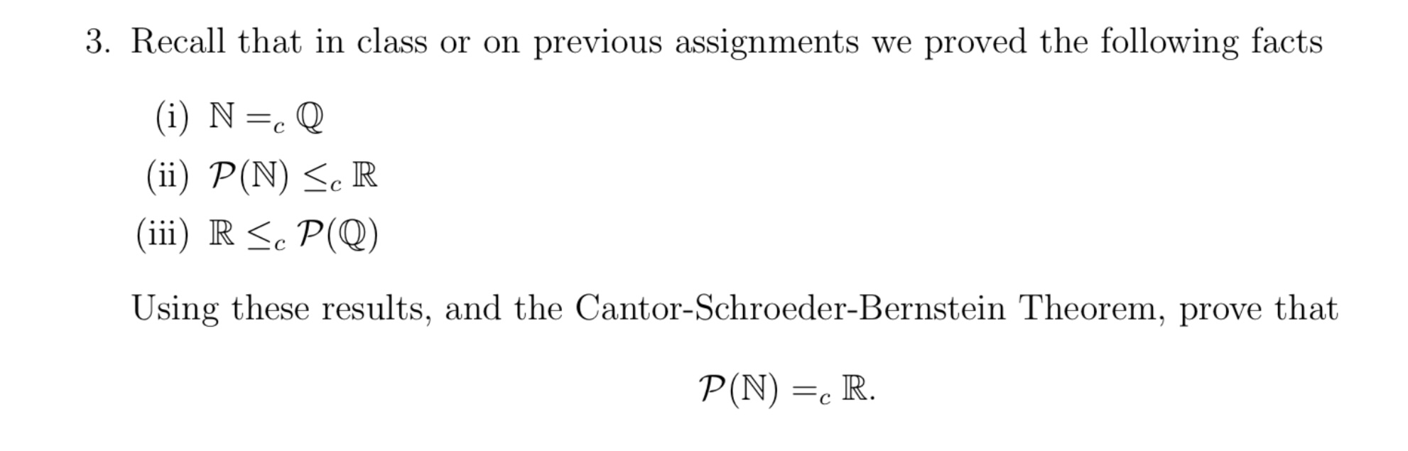 Solved Recall that in class or on previous assignments we | Chegg.com