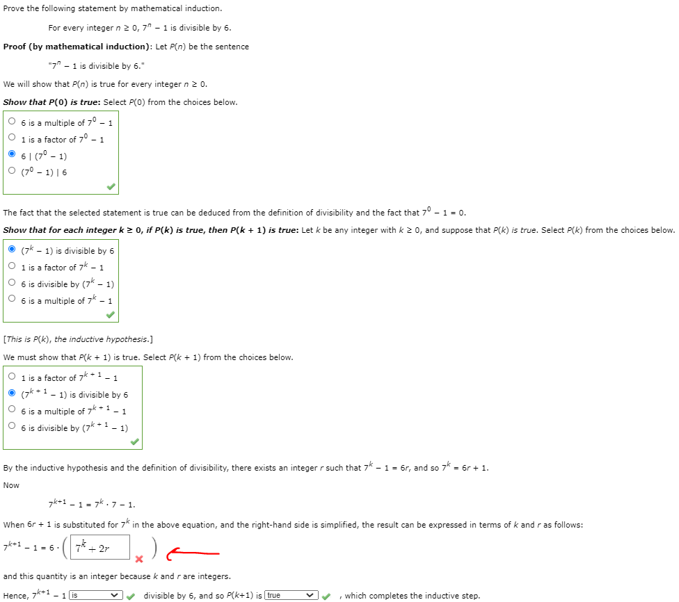 Solved Prove the following statement by mathematical | Chegg.com