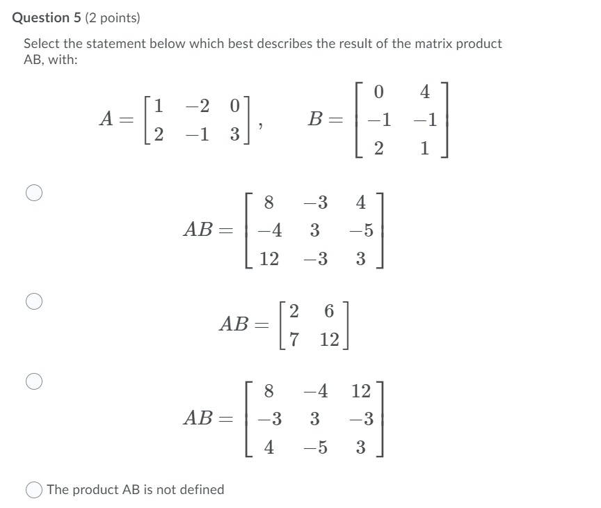 Solved Question 1 2 Points Saved Select The Only 7459