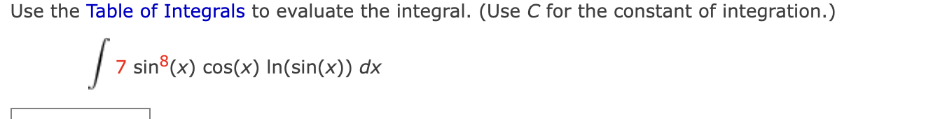 Solved Use the Table of Integrals to evaluate the integral. | Chegg.com