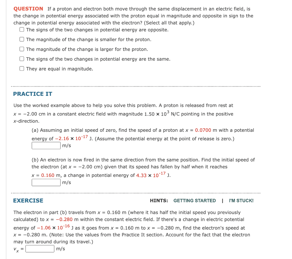 Solved QUESTION If a proton and electron both move through | Chegg.com