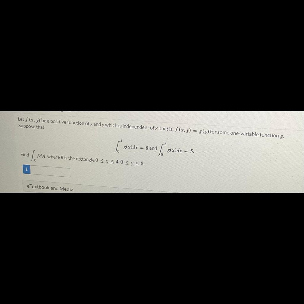 Solved Let f(x,y) be a positive function of x and y which is | Chegg.com