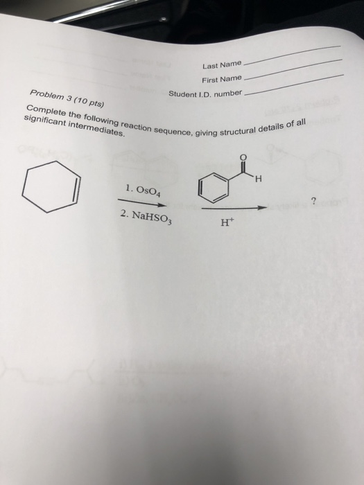 Solved Last Name First Name Student I.D. number Problem 3 | Chegg.com