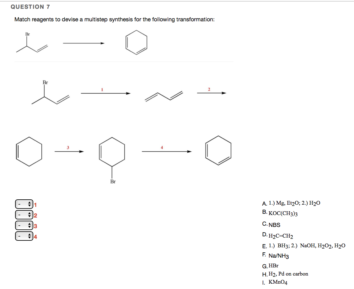 Solved Fill in the blank to devise a multistep synthesis for | Chegg.com