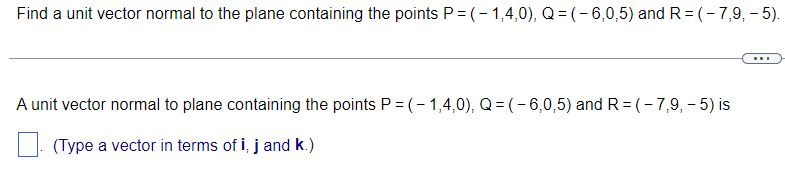 Solved Find a unit vector normal to the plane containing the | Chegg.com