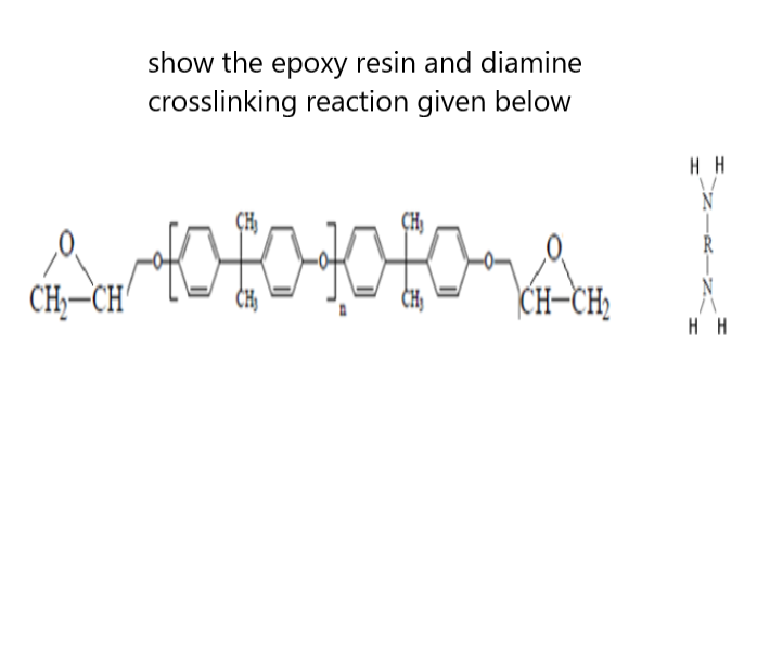 Solved show the epoxy resin and diamine crosslinking | Chegg.com
