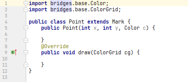 Solved 7. The Point class A Point object represents a single | Chegg.com