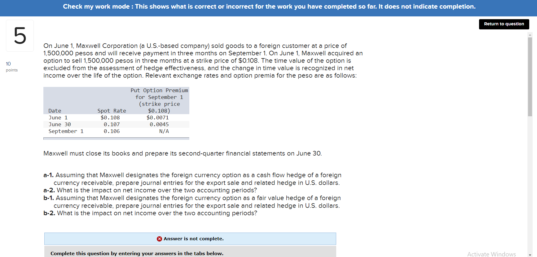On June 1, Maxwell Corporation (a U.S.-based company) | Chegg.com
