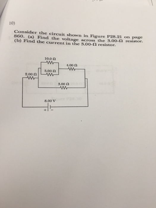 Solved 10) Consider the circuit shown in Figure P28.21 on | Chegg.com