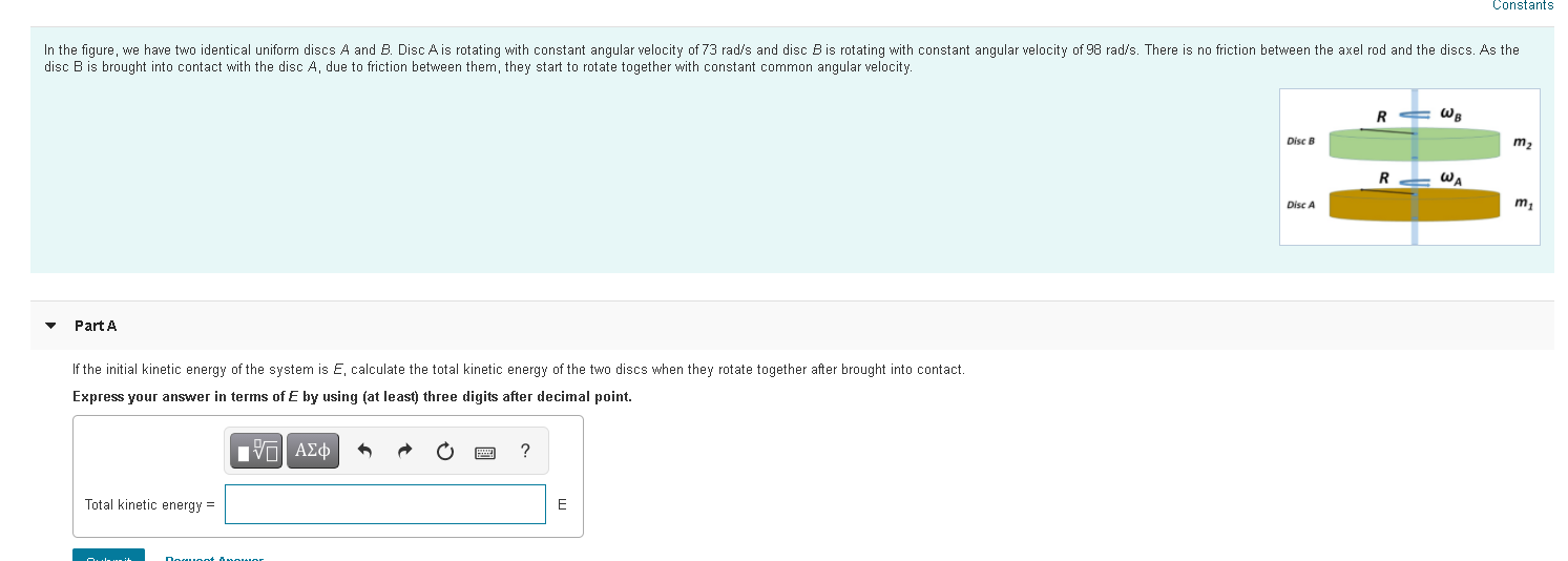 Solved Constants In the figure, we have two identical | Chegg.com
