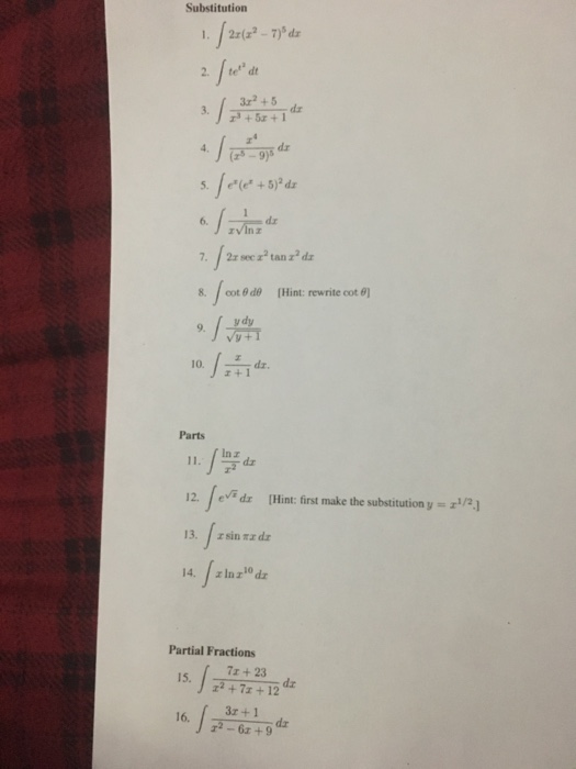 Solved Substitution integral 2x (x^2 - 7)^5 dx integral | Chegg.com
