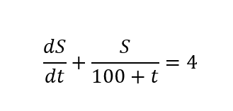 Solved ds S + = 4 dt 100 +t | Chegg.com